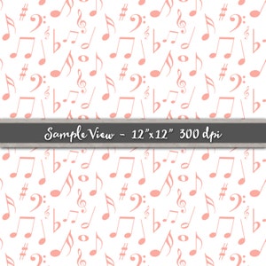 Musical Digital Paper, Music Paper, Music Scrapbook Paper, Band Musical ...