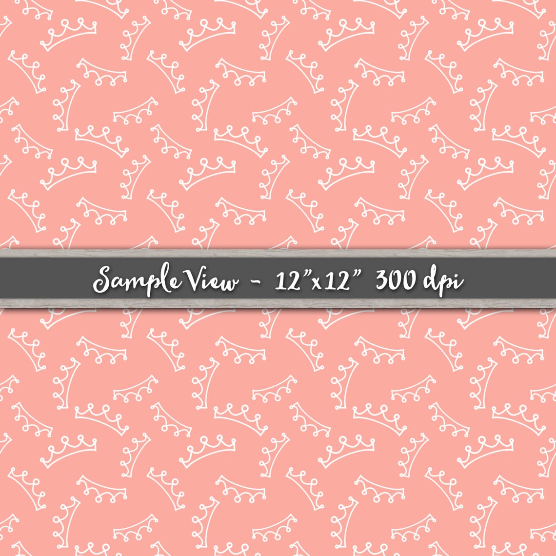 Crown Princess Scrapbook Paper Princess Scrapbooking Paper | Etsy