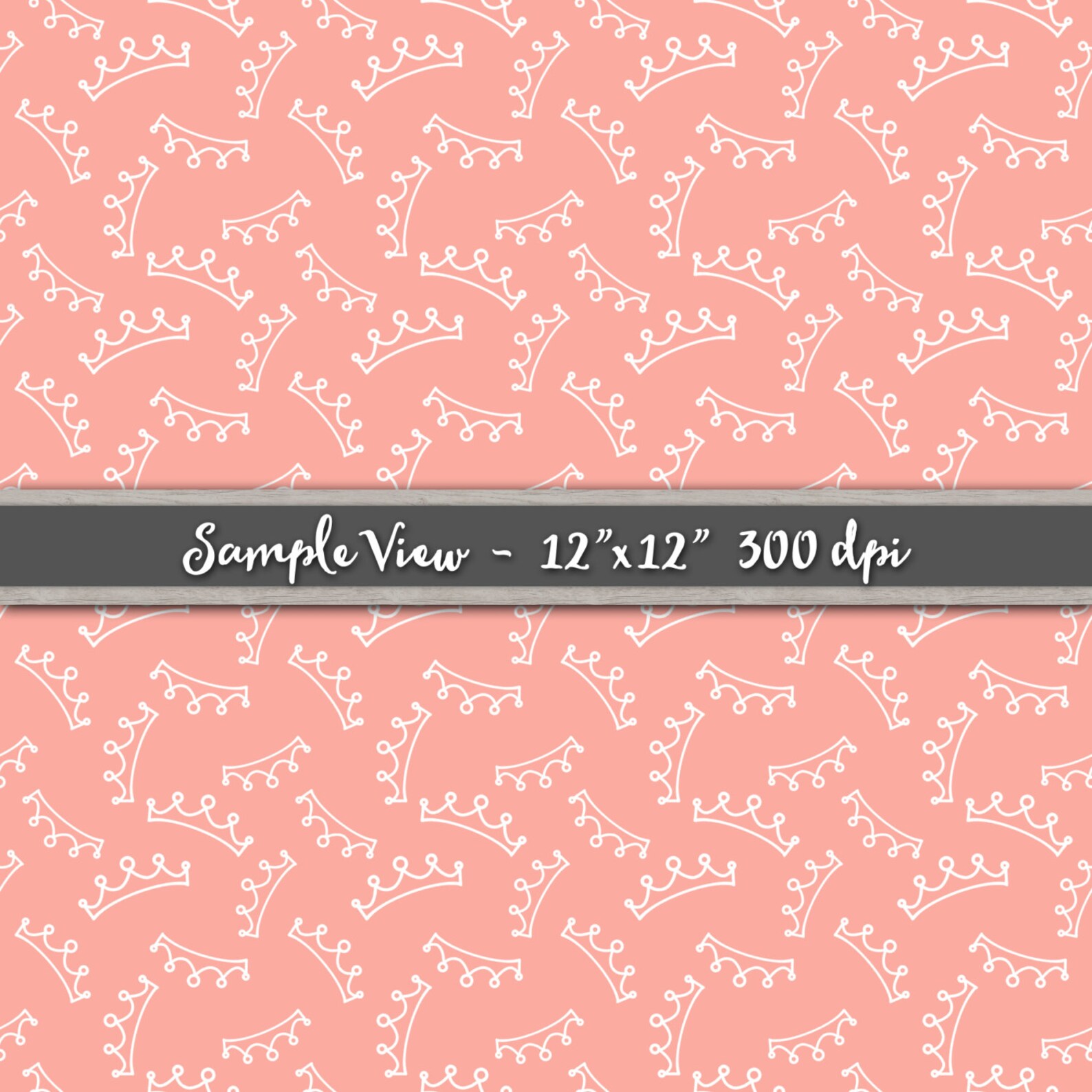 Crown Princess Scrapbook Paper Princess Scrapbooking Paper | Etsy