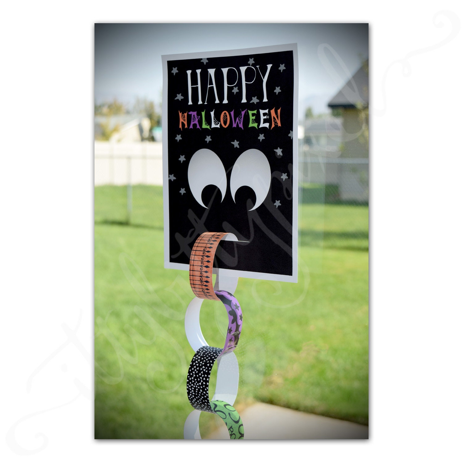 Halloween Paper Chain Craft Holiday Diy Printable PDF Count - Etsy