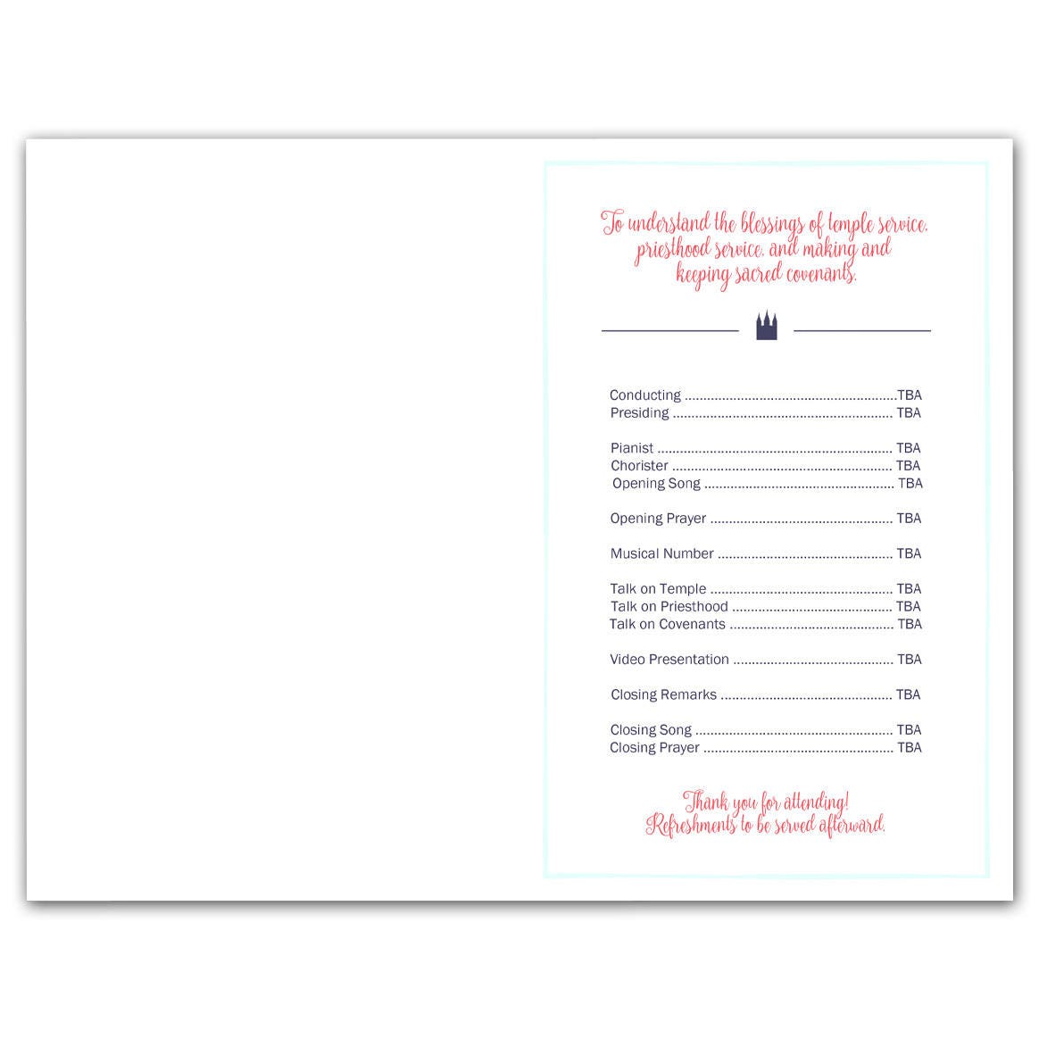 Temple and Priesthood Preparation Program - LDS Primary 2020 Editable ...