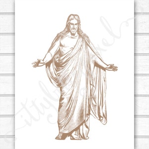 Jesus Christ Savior - LDS Digital Wall Art Print PRINTABLE Yw Young ...
