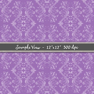 Damask Scrapbook Paper, Vintage Damask Scrapbooking Paper, Damask ...