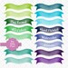 Watercolor Ribbon Clip Art Banner Hand Painted Digital - Etsy