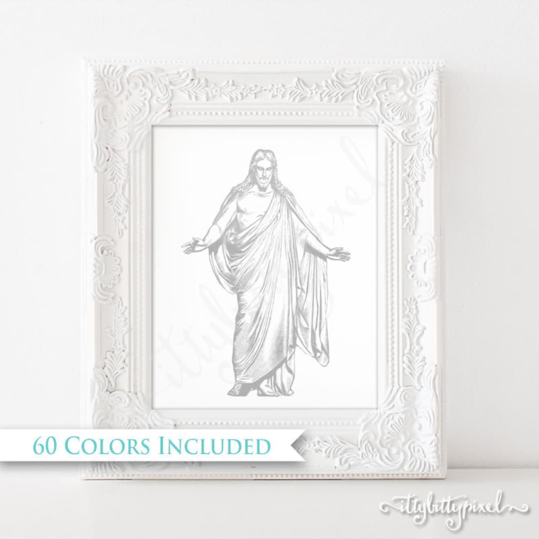 Jesus Christ Savior - LDS Digital Wall Art Print PRINTABLE Yw Young ...