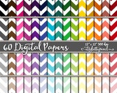 Chevron Scrapbook Paper Scrapbooking Paper Digital Paper - Etsy