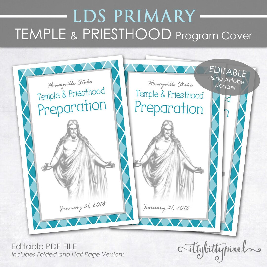 Temple and Priesthood Preparation Program Cover - LDS Primary 2020 ...