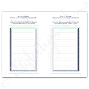 LDS Testimony Inserts for Book of Mormon - Missionary Work PRINTABLE ...