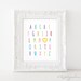 Alphabet Heart - Digital Wall Art Print PRINTABLE Girls Bedroom Baby ...