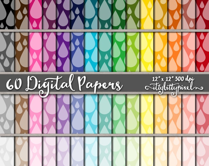 9 Inch Printable Rain Drop Template-large Rain Drop Cutout-baby Shower ...