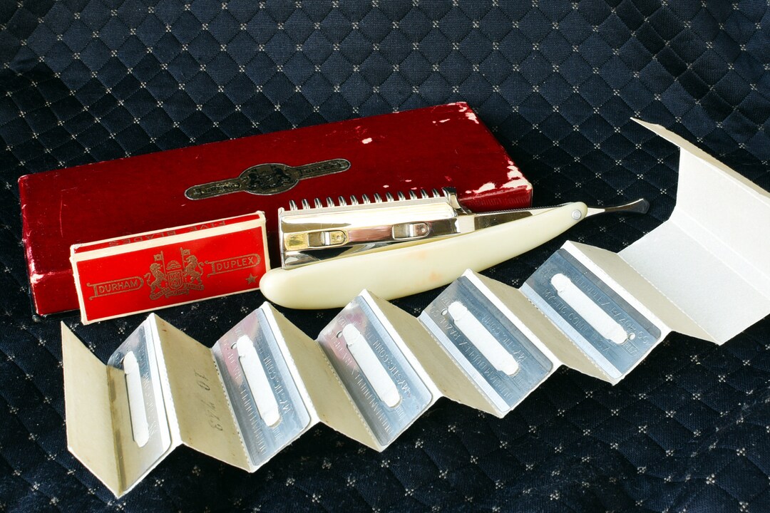Vintage Durham Duplex Razor, Original Case, Instructions. You Can Use ...