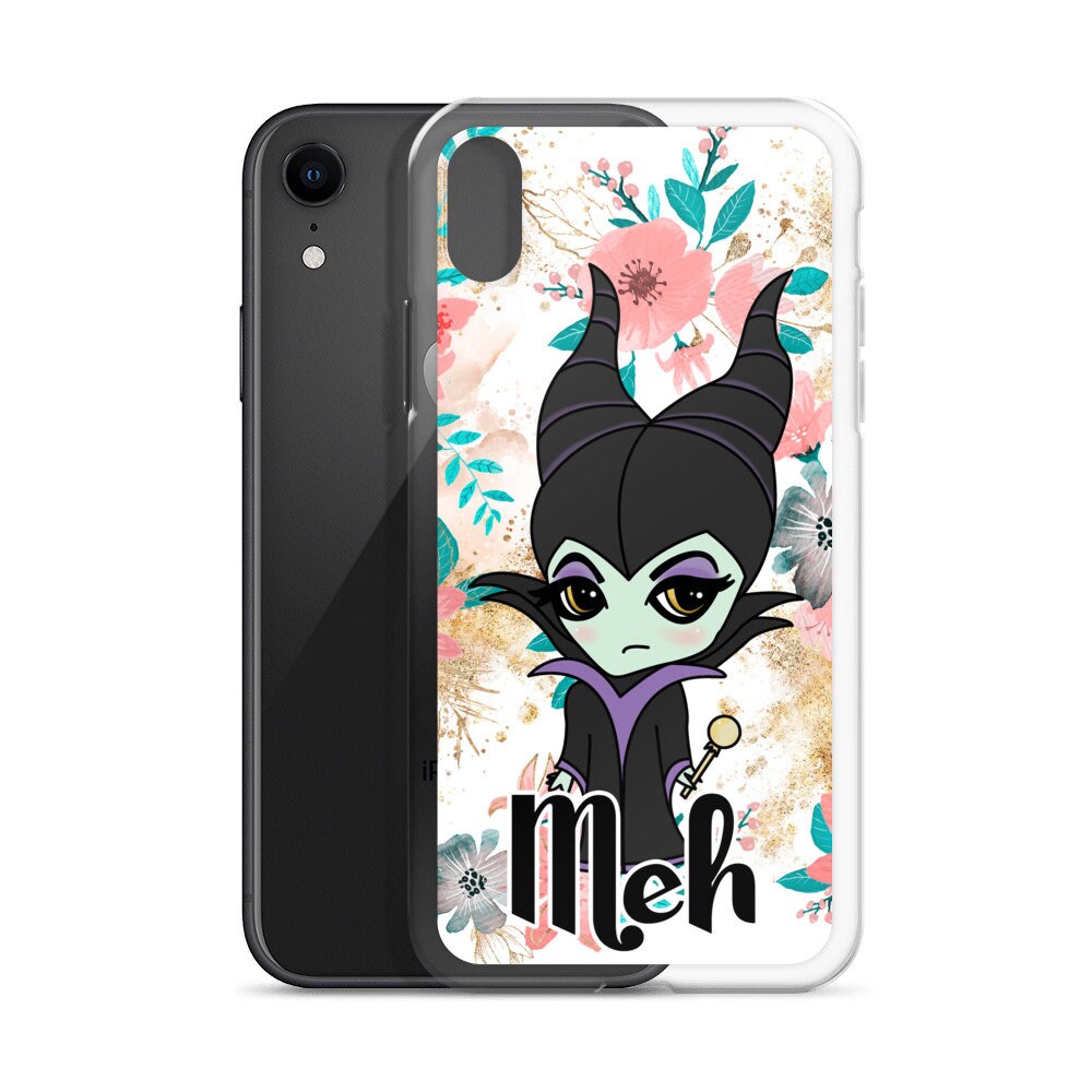 Meh Maleficent Floral Iphone Case - Etsy
