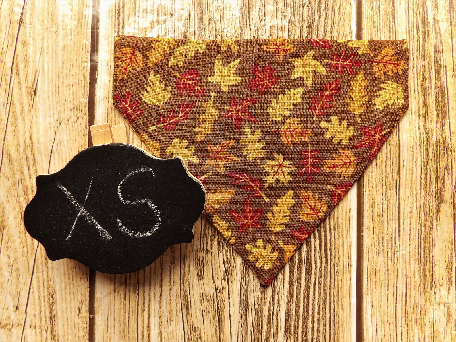 Reversible Fall Dog Bandana. Sunflowers Dog Bandana. Fall Leaves Dog ...