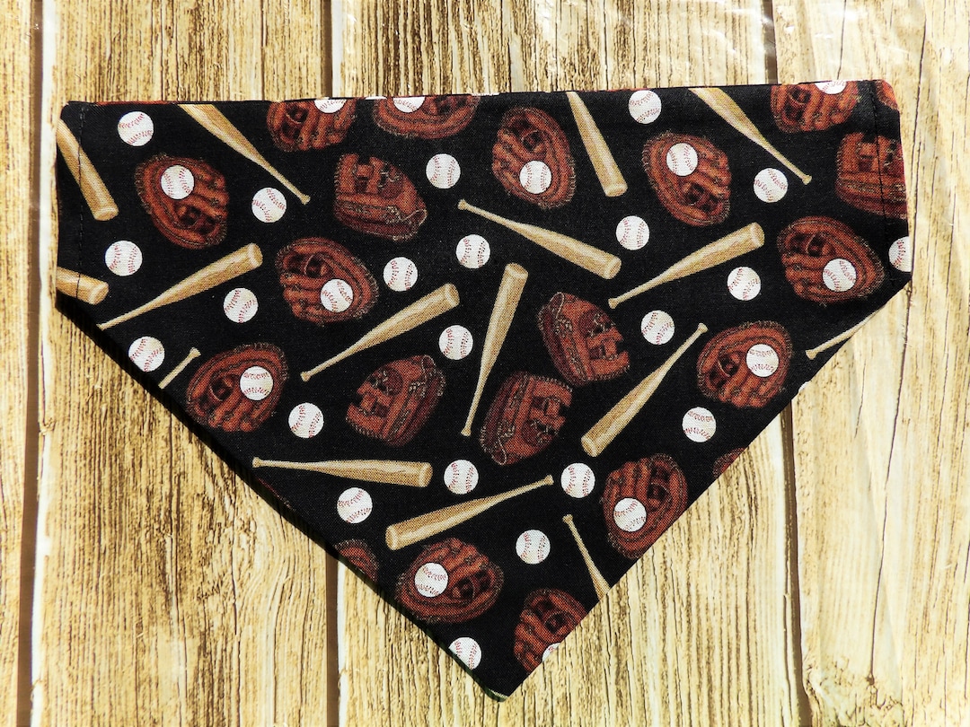 Baseball Dog Bandana. Baseball Bat Dog Bandana. Baseball Glove Dog ...