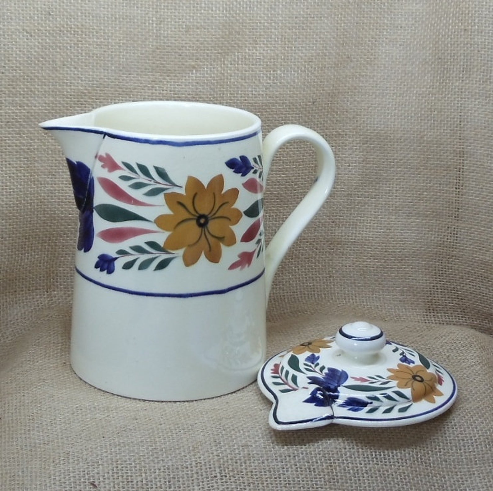 Vintage Ceramic Societe Ceramique Coffee Server W/lid Made in | Etsy