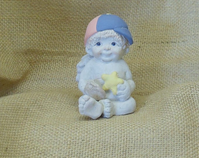 Darling Vintage Cast Art 4.5" Cherub Figurine, Dreamsicles,boy Cherub ...
