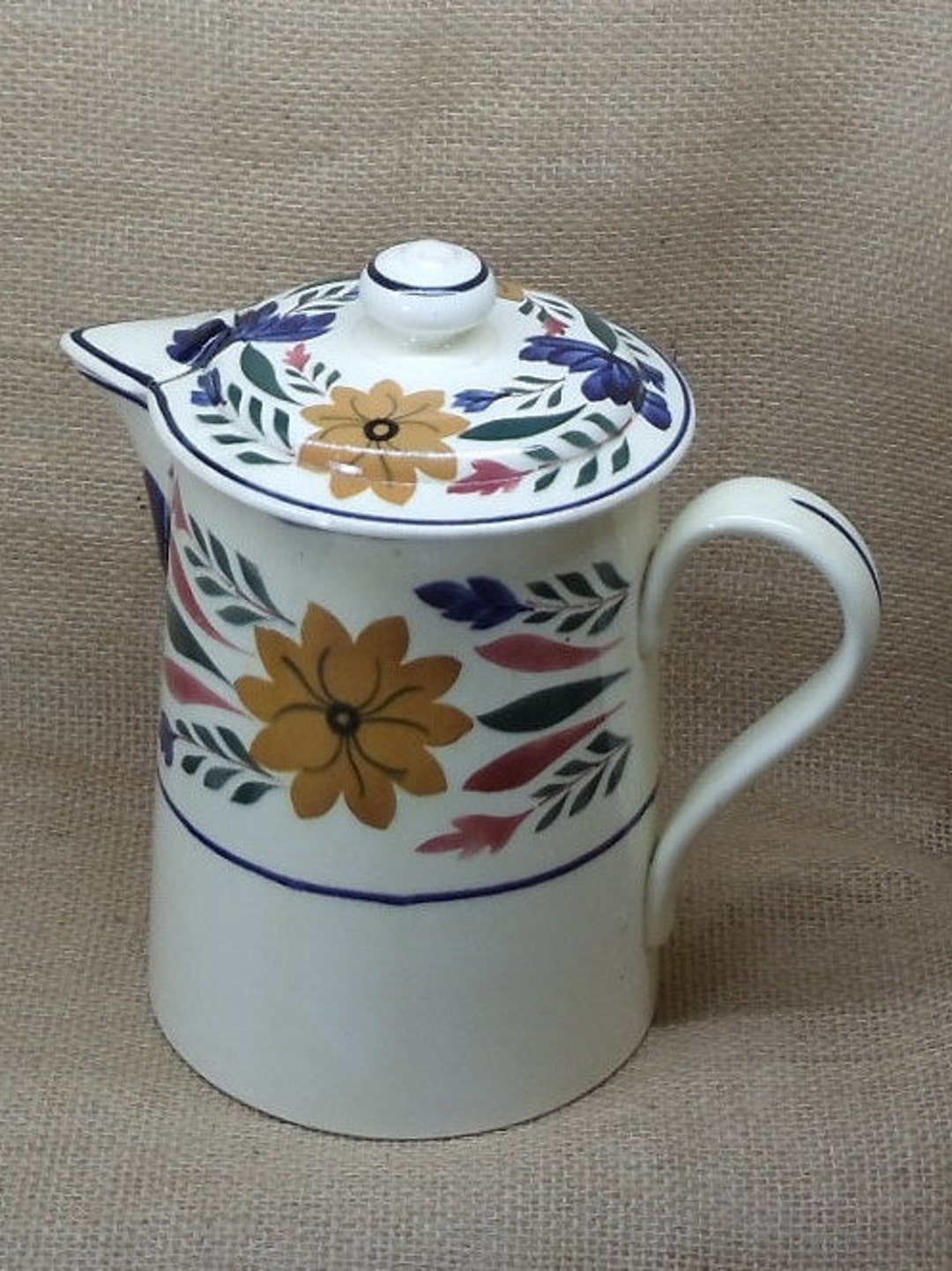 Vintage Ceramic Societe Ceramique Coffee Server W/lid, Made in Holland ...