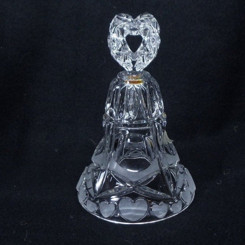 Vintage Hofbauer Collection Crystal 7" Bell, Heart, 24% Lead Crystal ...