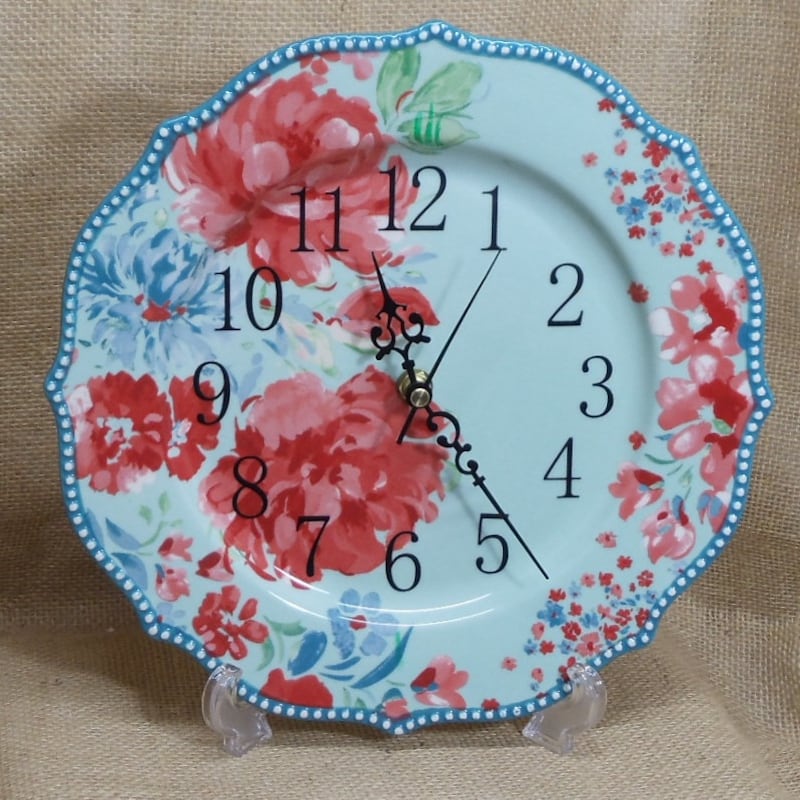 Plate Wall Clock - Etsy