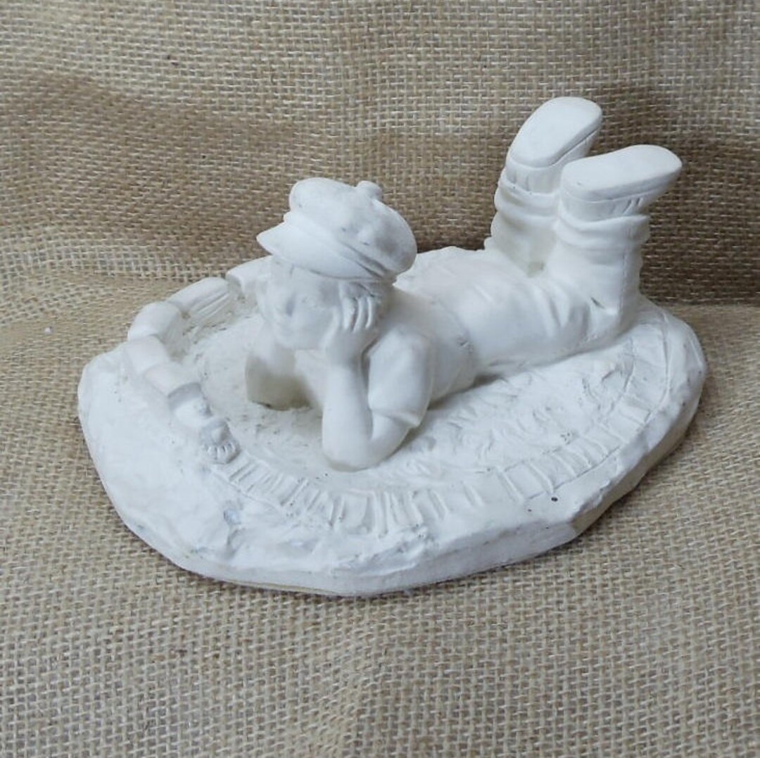 Vintage CG Alarcon Clay Figurine of "little Engineer",heartwarmers ...