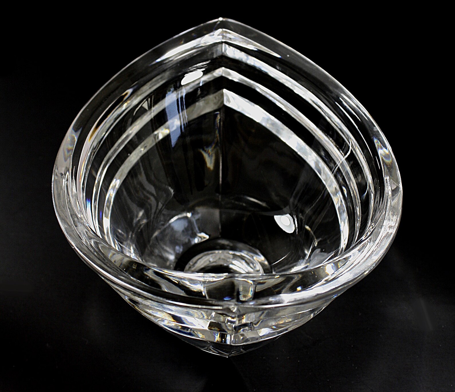 Lenox Ovations Tides Bowl, Hand Cut Full Lead Crystal, Oval Candy ...