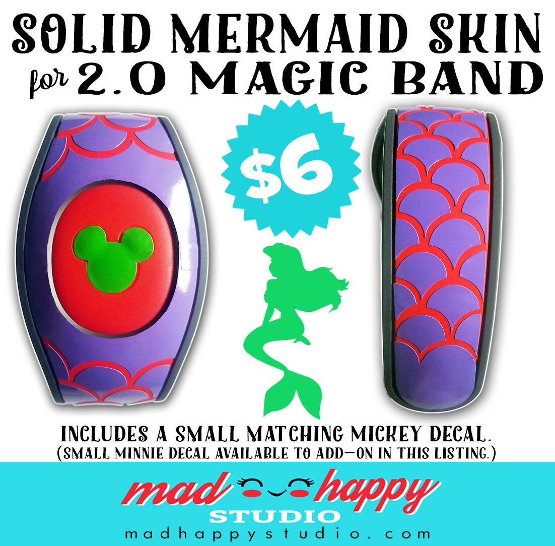 2.0 Magic Band Mermaid Scale Vinyl Color Decal Skin SOLID | Etsy