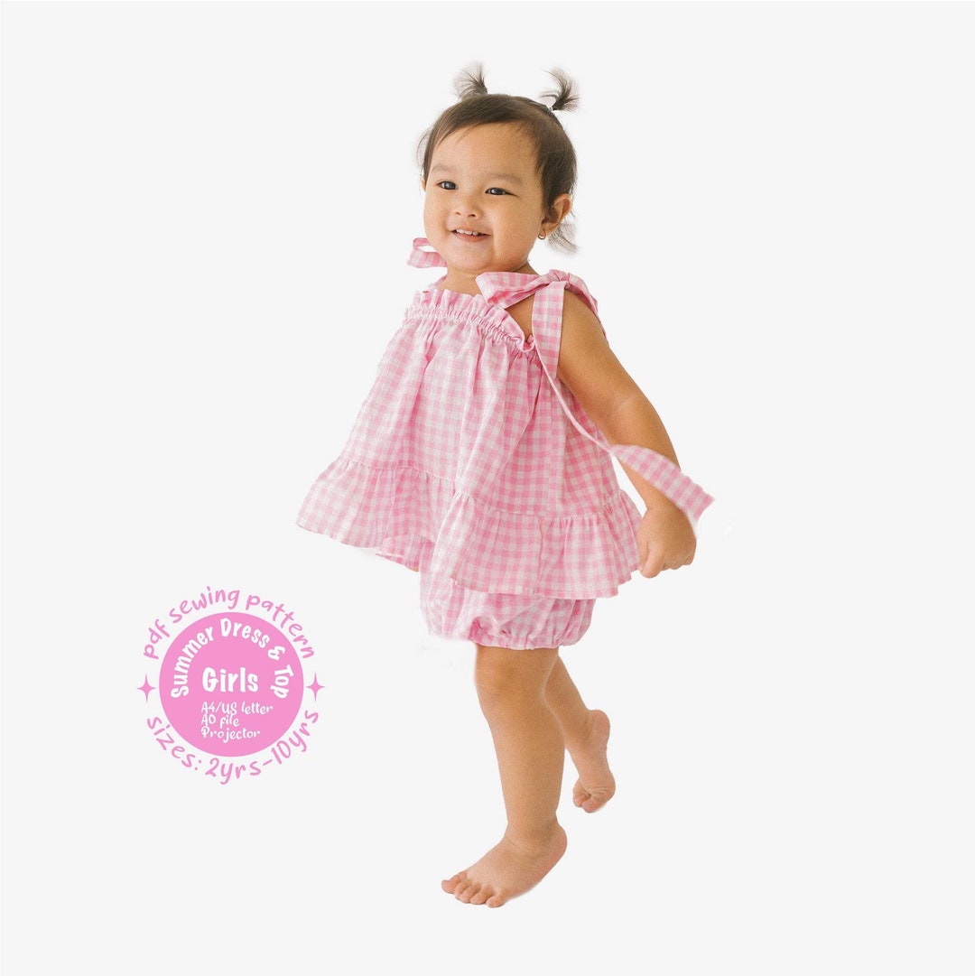 Tie Shouder Ruffle Top & Bloomers Set. Sizes 0mths-5yrs - Etsy
