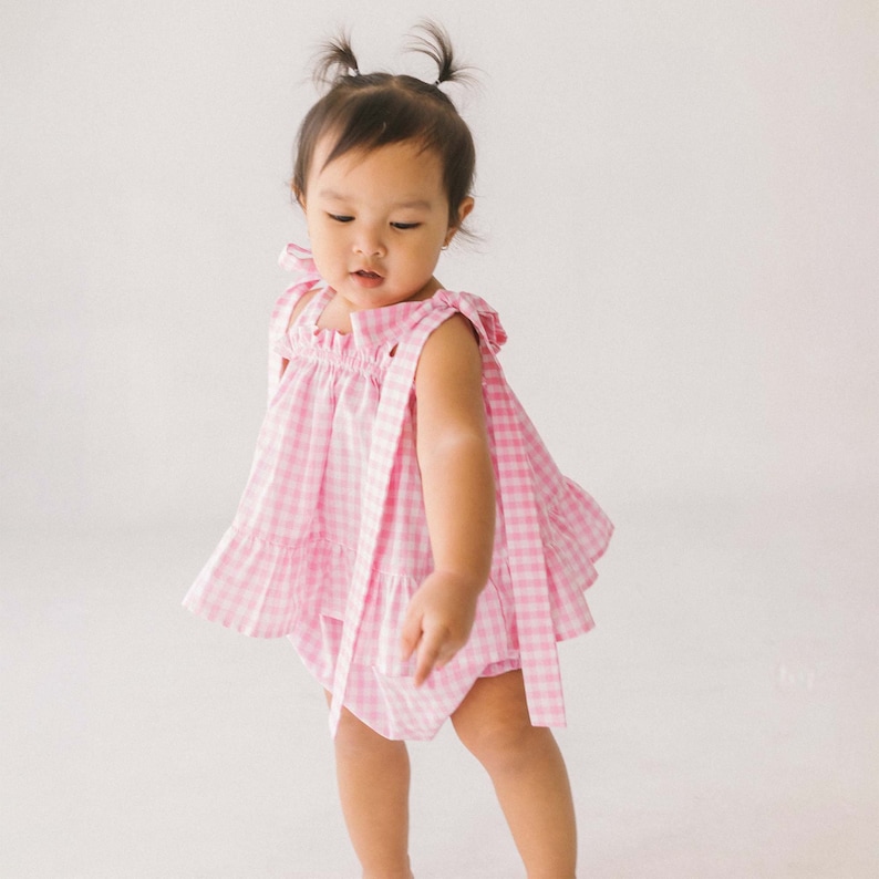 Tie Shouder Ruffle Top & Bloomers Set. Sizes 0mths-5yrs - Etsy