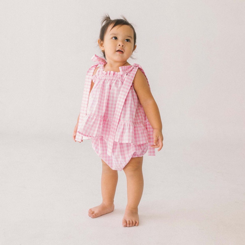 Tie Shouder Ruffle Top & Bloomers Set. Sizes 0mths-5yrs - Etsy