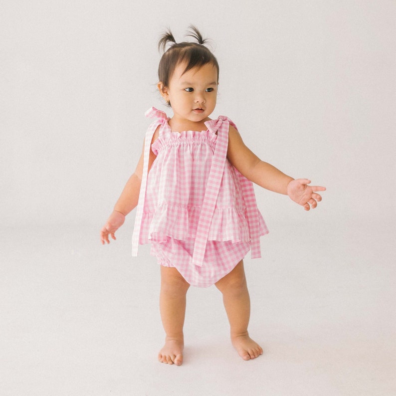 Tie Shouder Ruffle Top & Bloomers Set. Sizes 0mths-5yrs - Etsy