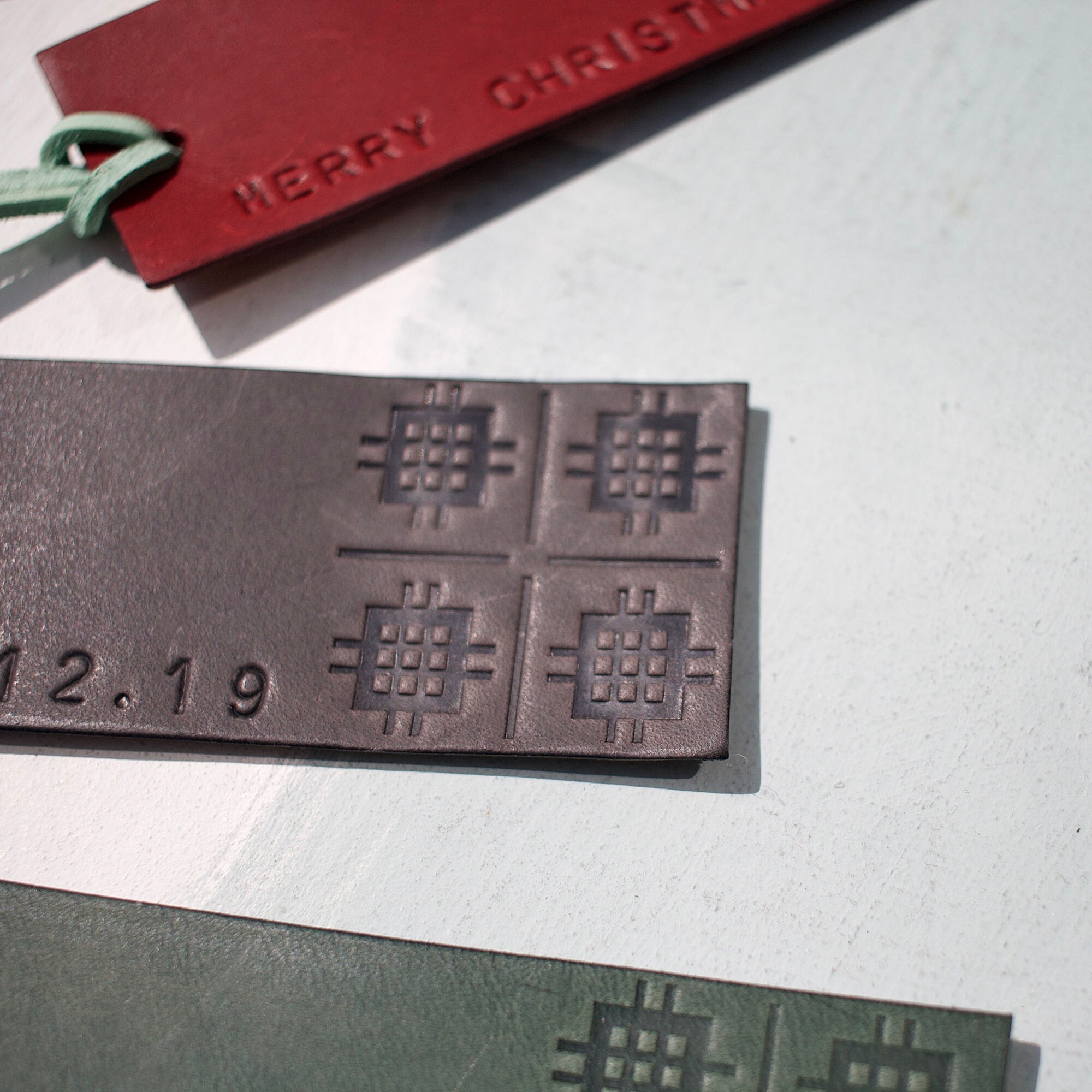 Personalised Italian Leather Bookmark With Welsh Design Detail - Etsy
