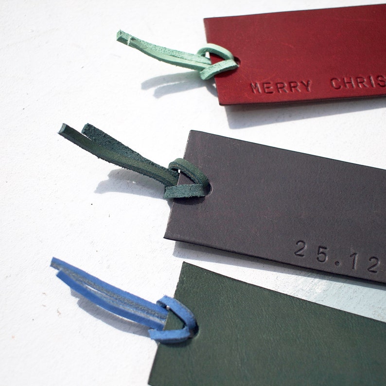 Personalised Italian Leather Bookmark With Welsh Design Detail - Etsy