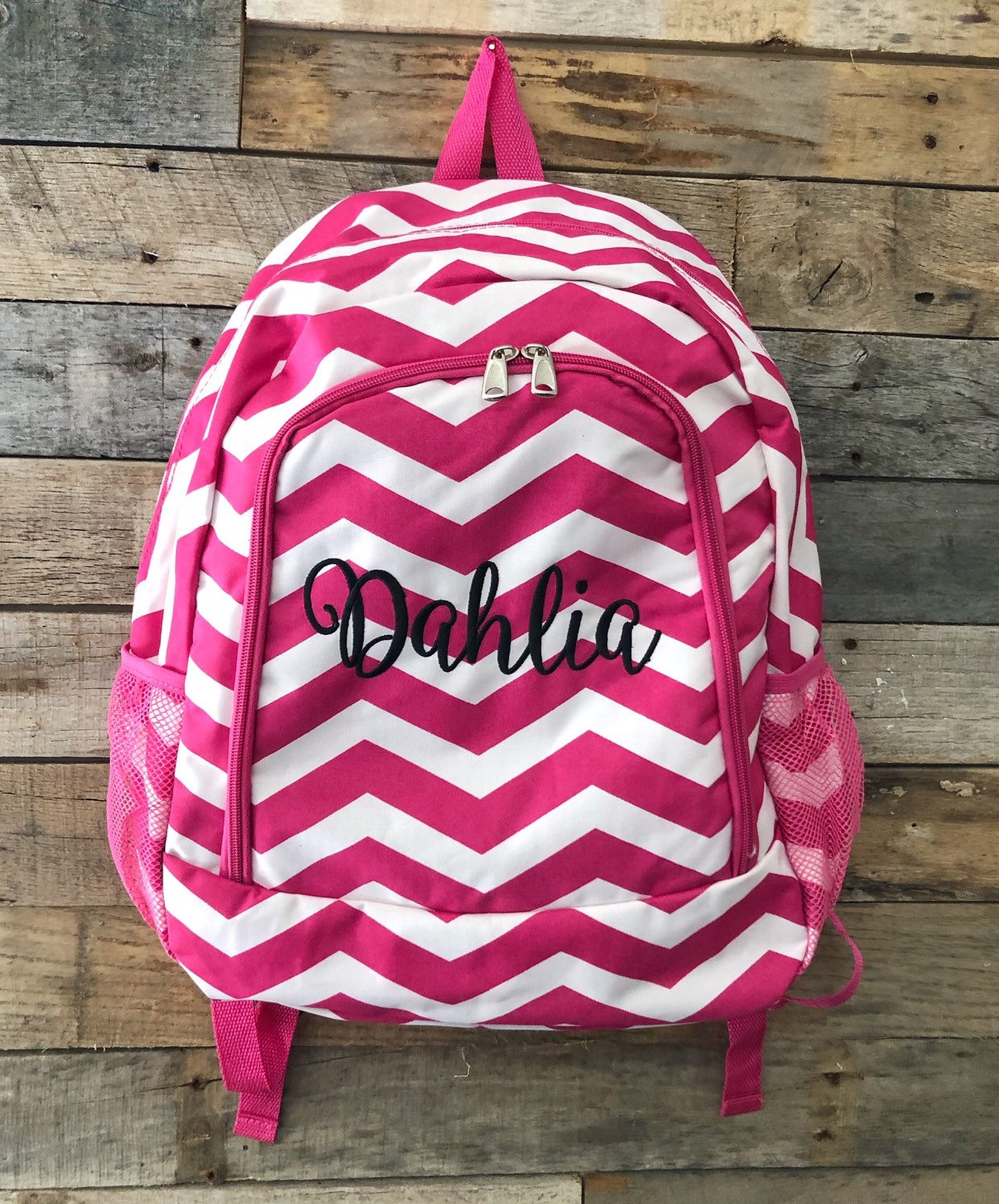 Monogrammed Chevron Backpacks | Womens Schoolbag | Schoolbag for Kids ...