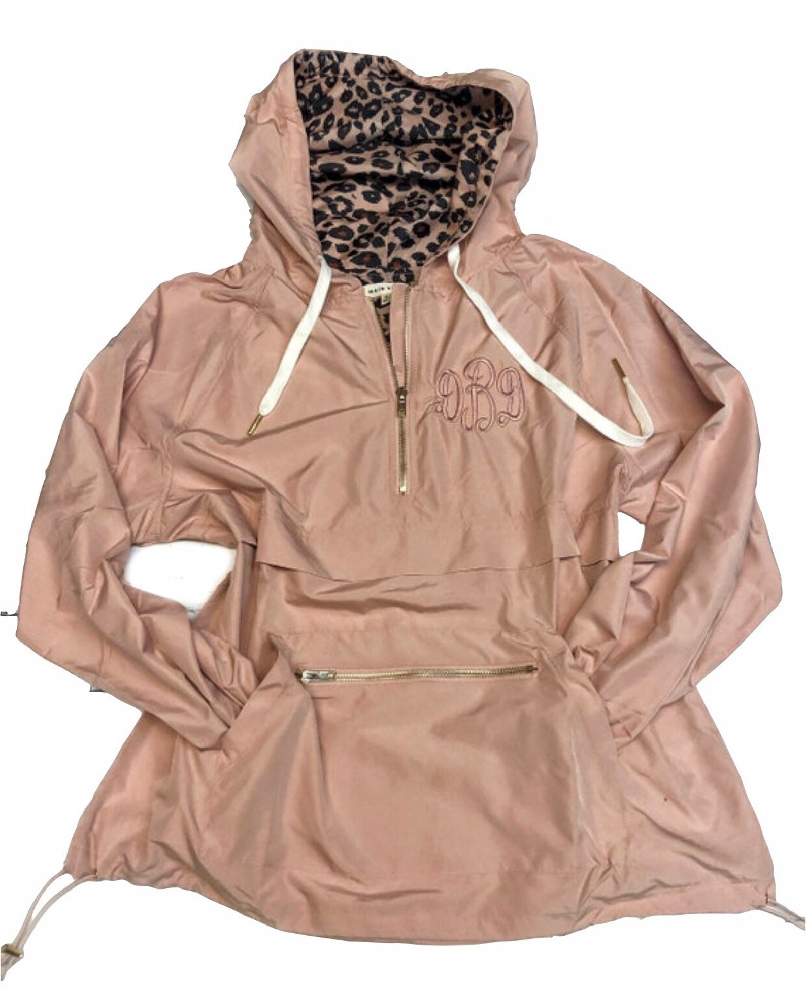 Rain Jacket Womens Monogrammed Rain Coat Leopard Print Wind | Etsy