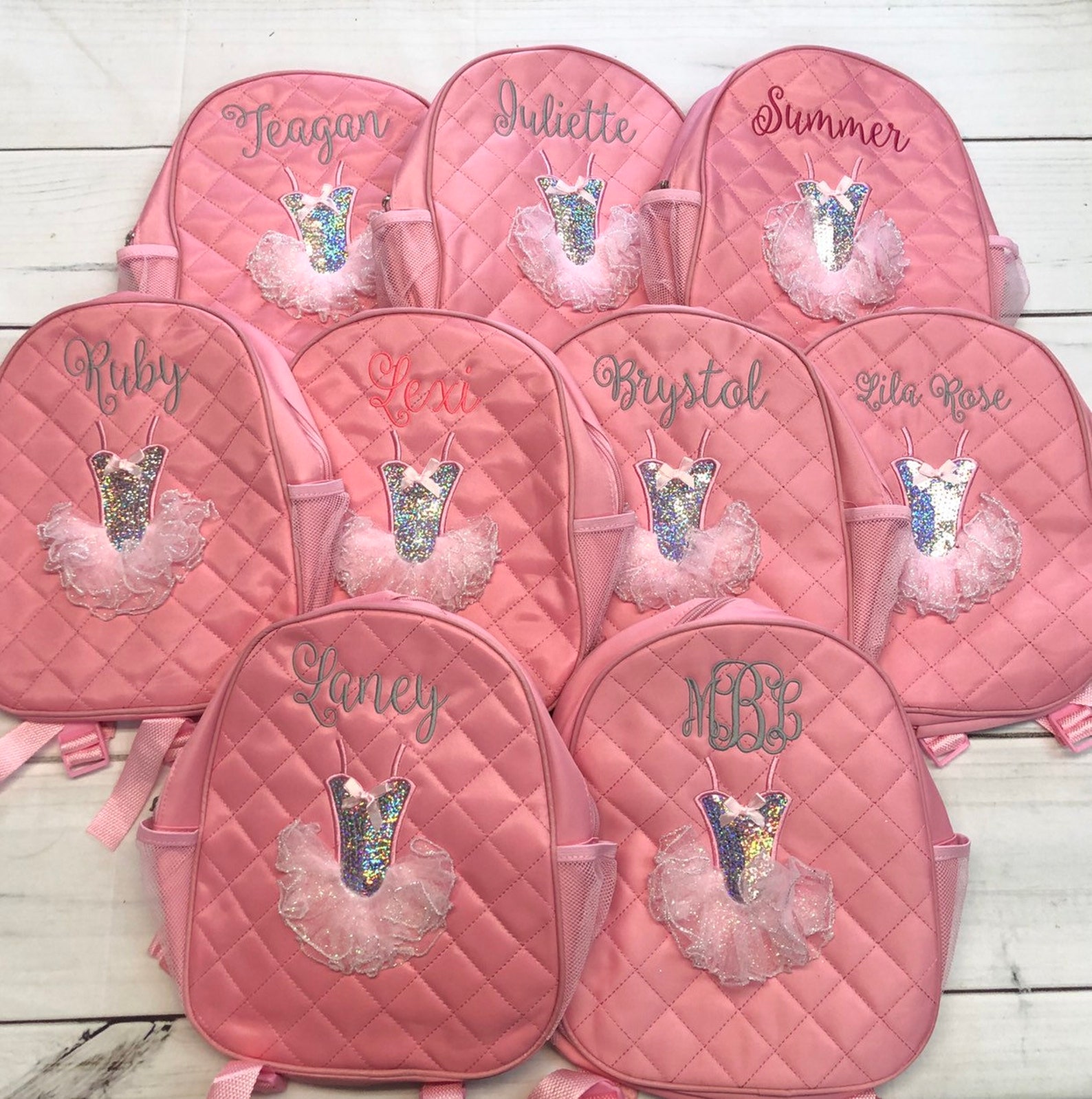 Monogrammed Little Ballerina Dance Backpack - Etsy