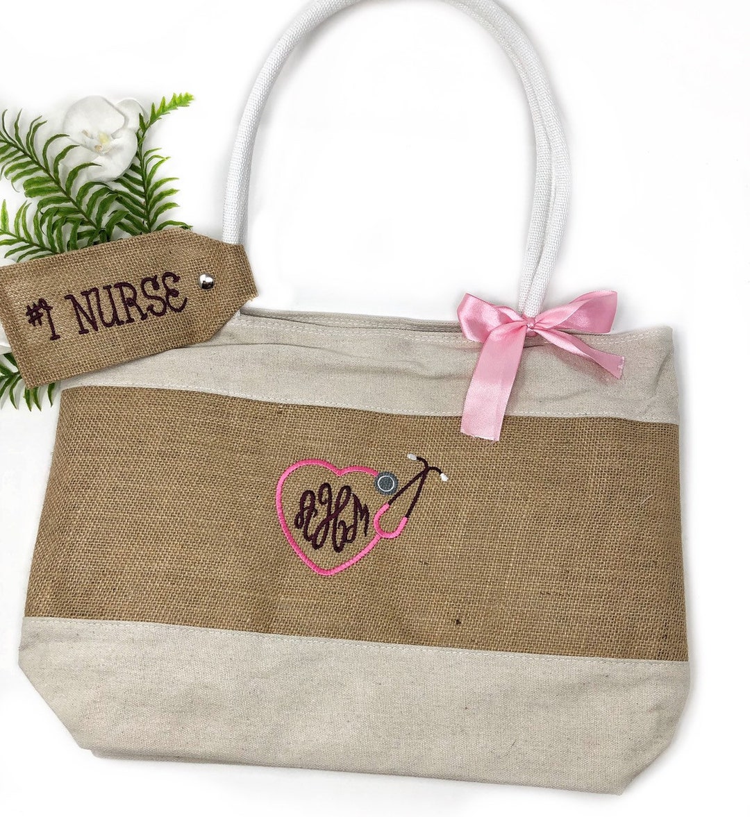 Monogrammed Totebag Personalized Nursing Bag Stethoscope Bag for Nurses ...