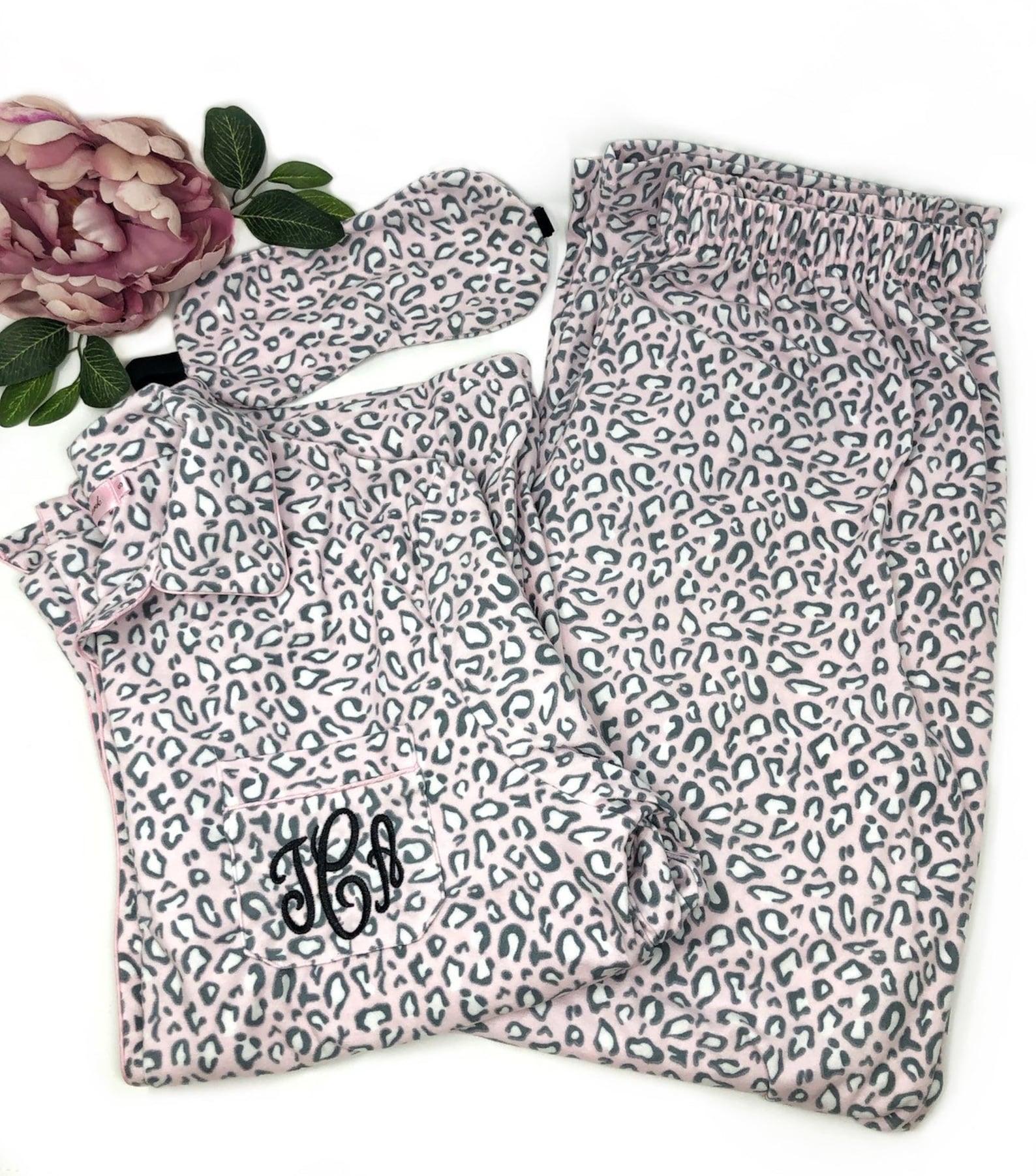 Monogrammed Women's Pajama Set Pajama Set for Women - Etsy