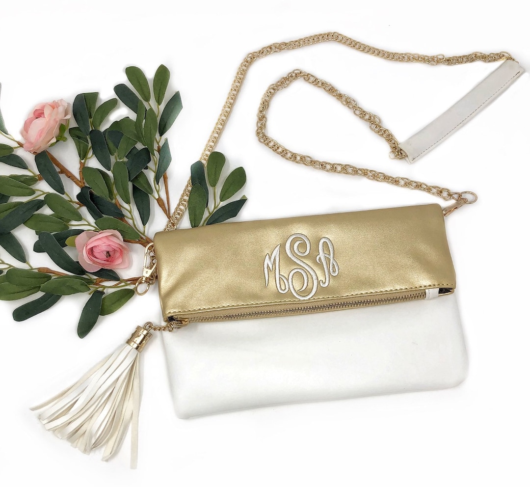 Monogram Crossbody Bag, Crossbody Clutch, Monogrammed Bag, Personalized ...