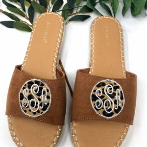 Monogrammed Sandals Personalized Sandals Womens Summer - Etsy