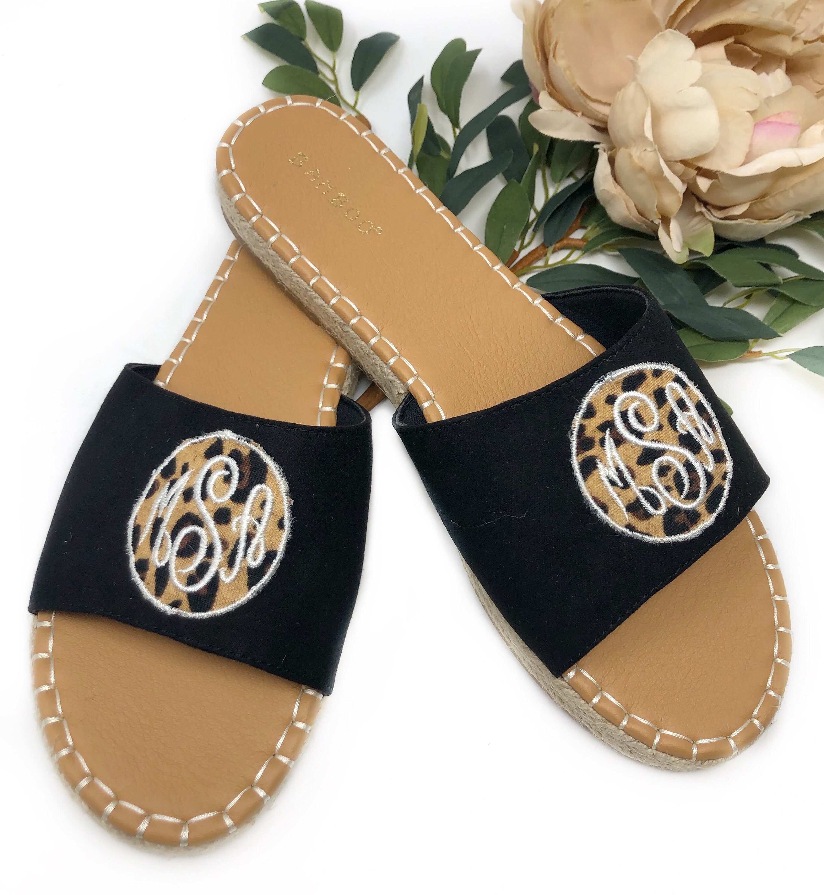 Monogrammed Sandals Personalized Sandals Womens Summer - Etsy