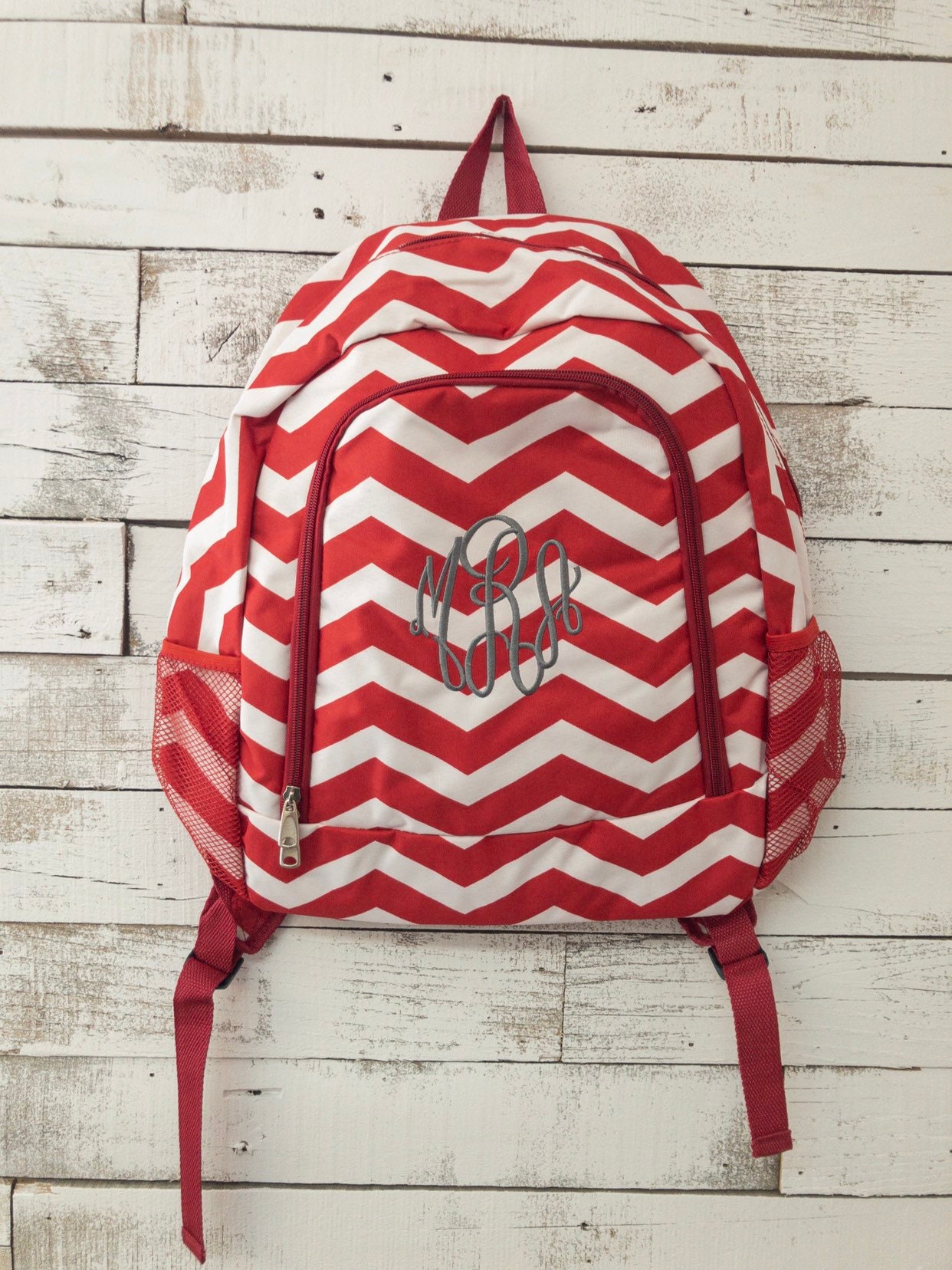 Monogrammed Chevron Backpacks | Womens Schoolbag | Schoolbag for Kids ...
