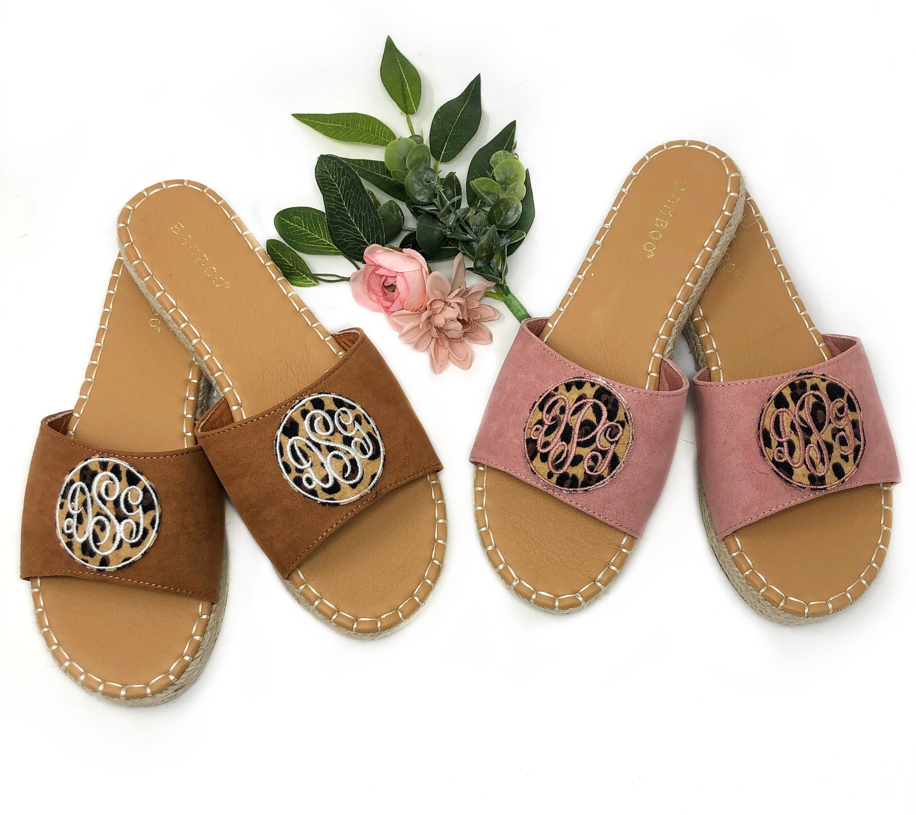 Monogrammed Sandals Personalized Sandals Womens Summer - Etsy