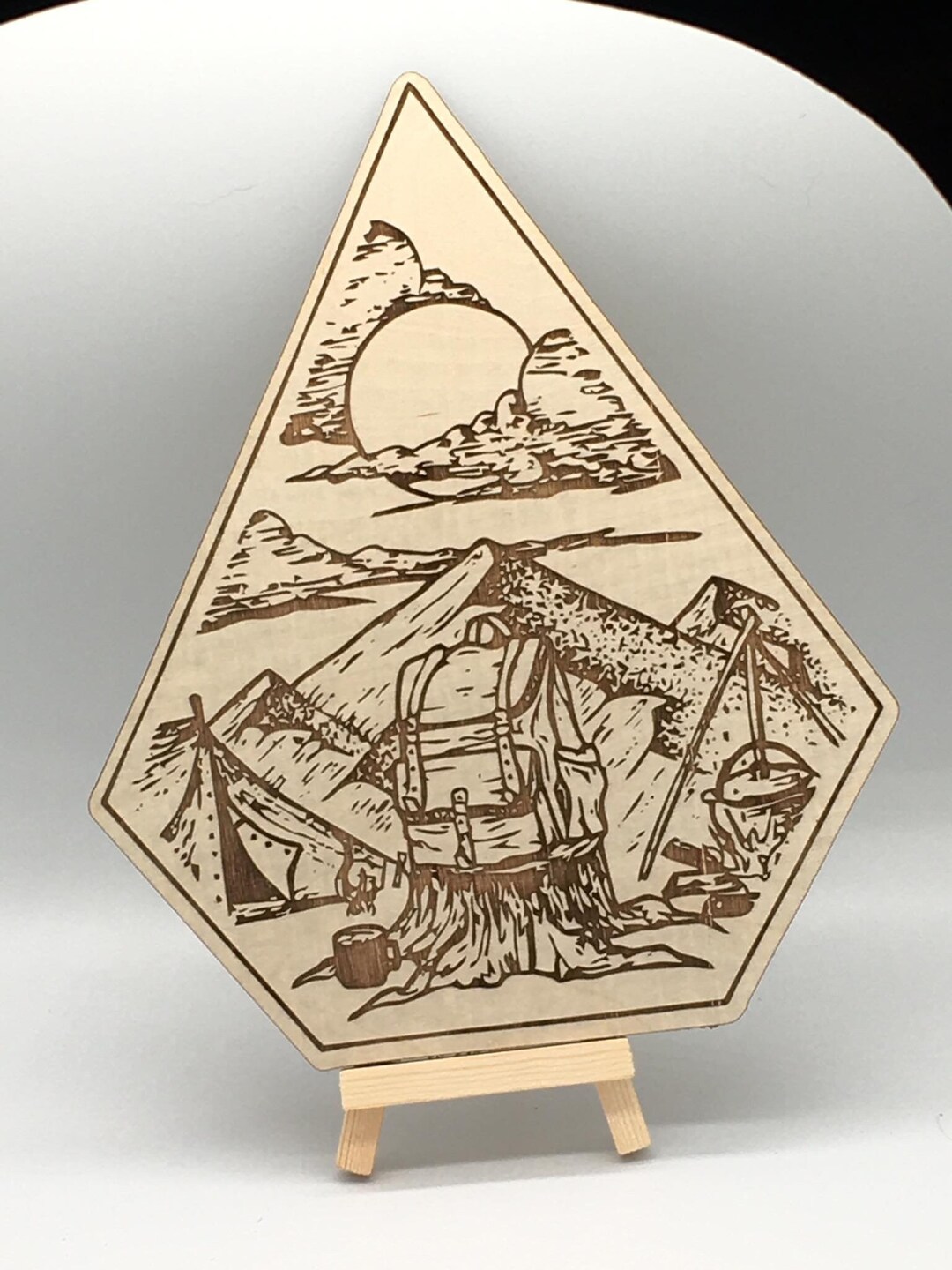 Backpacking With A View 9'' Wood Sign - Etsy