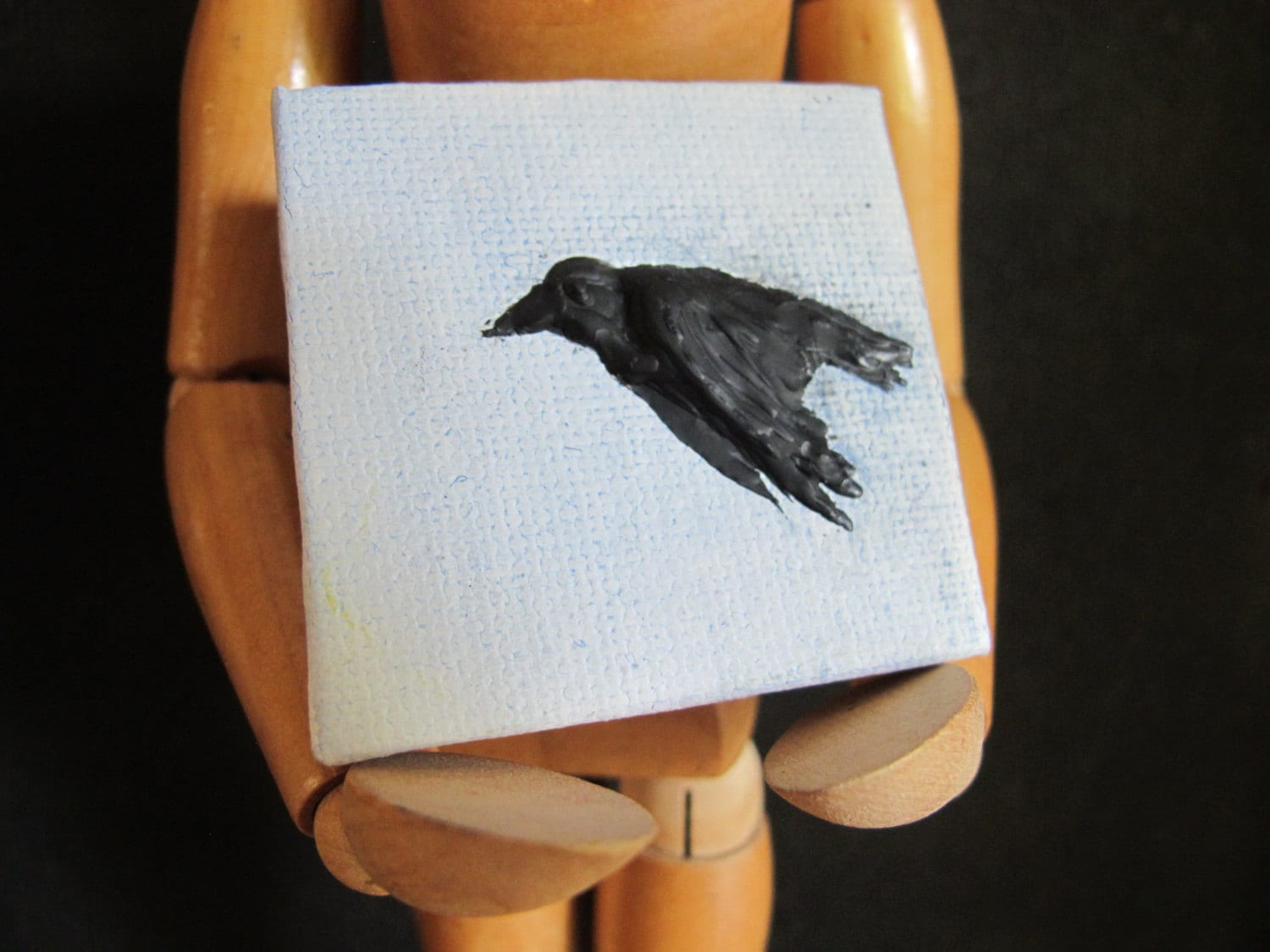 Flap - Original Encaustic Painting With Easel - Etsy