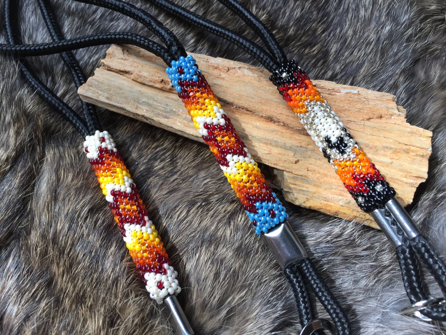 Beautiful Peyote Stitched Lanyards - Etsy