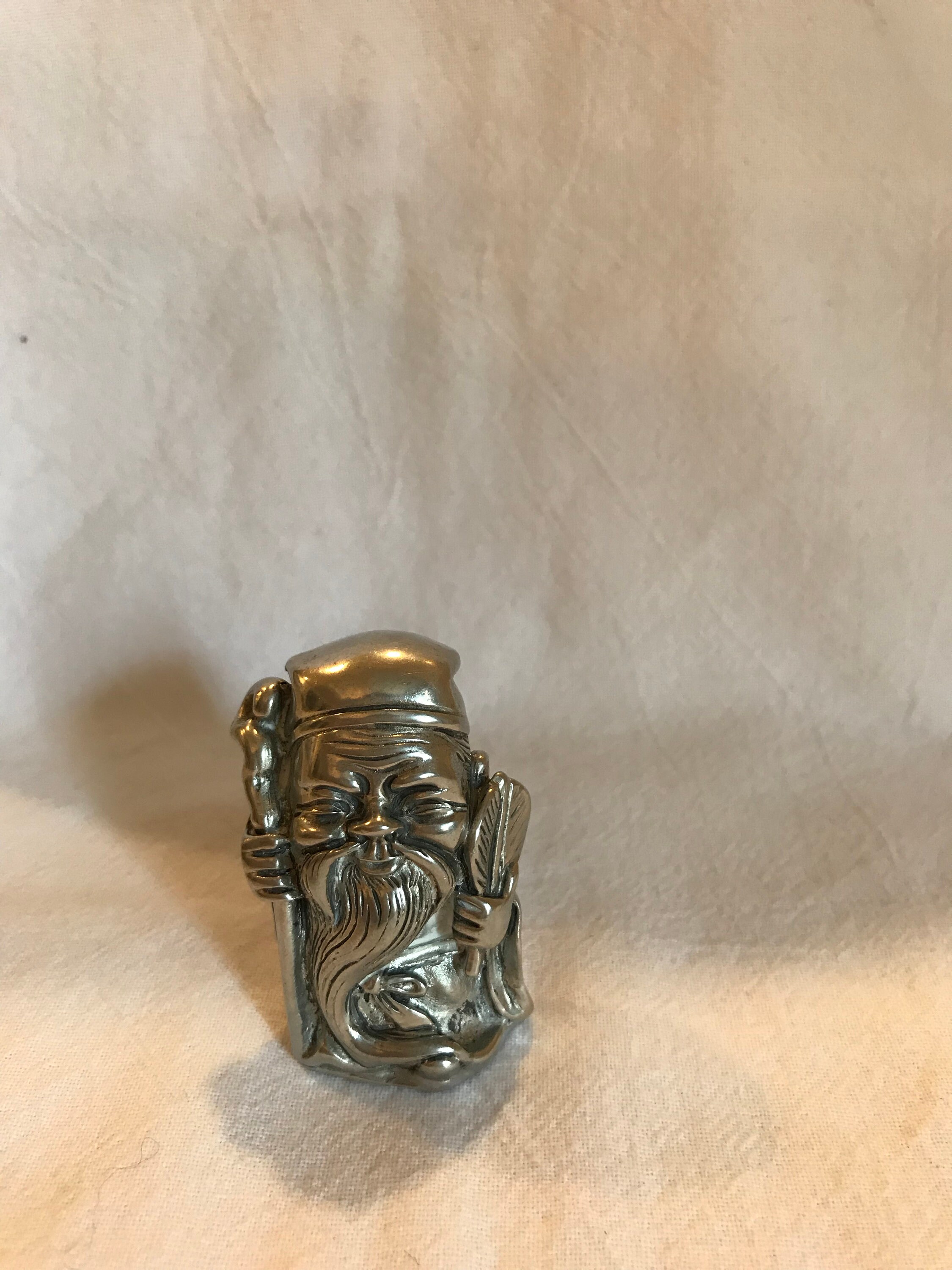 Fine Pewter Statues- 5 Miniature Chinese Figures - Etsy