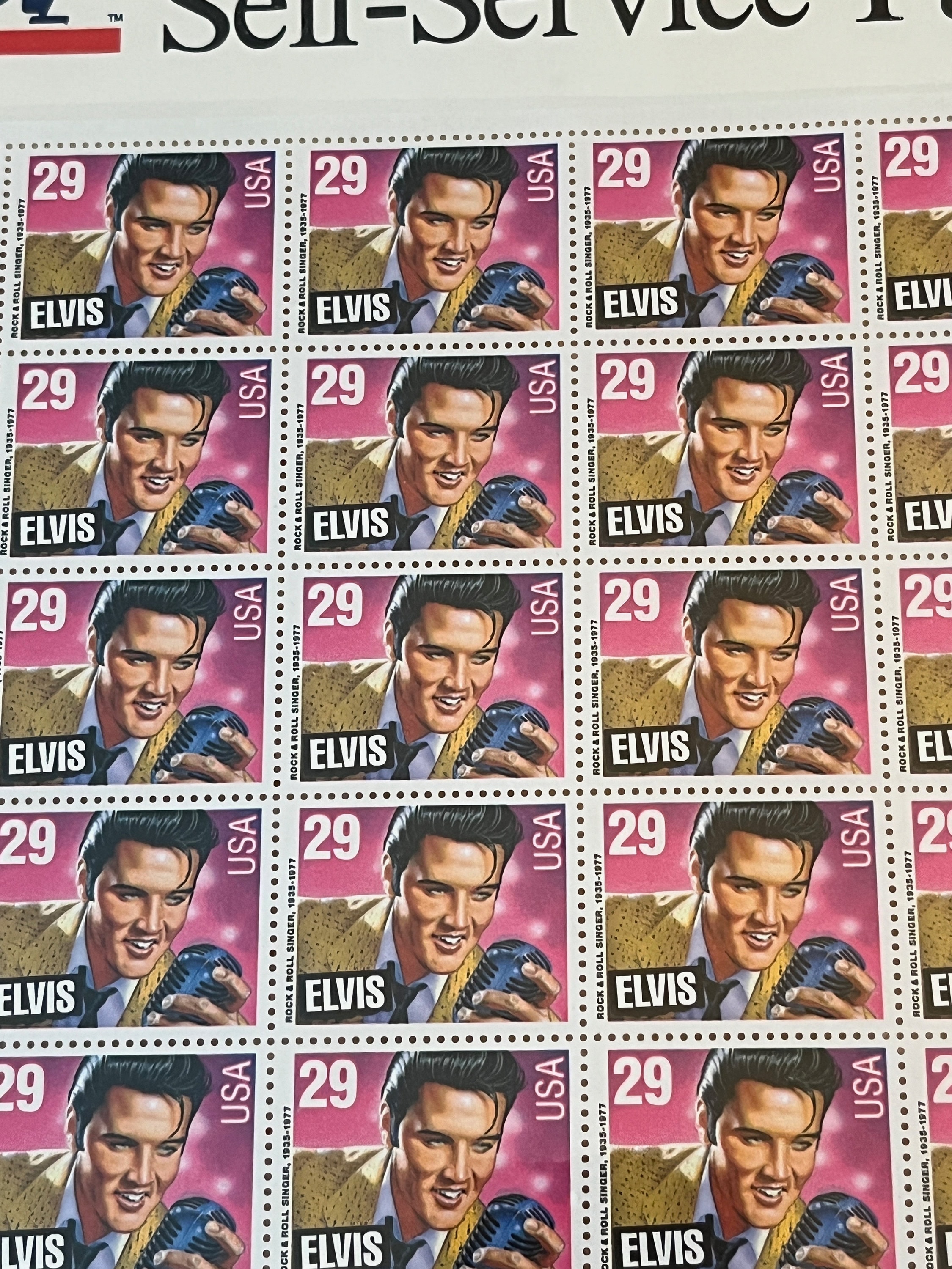 Elvis Presley USPS 1992 Sheet 40 29c Postage Stamps-full Sheet -mint ...