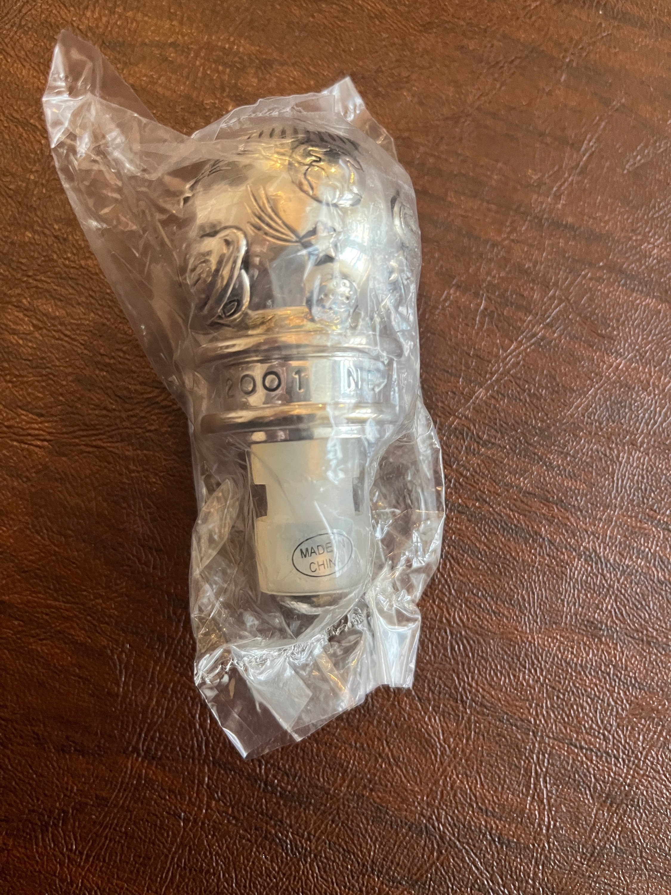 Vintage 2001 Original Neiman Marcus Silver-plate Wine Bottle Stopper -millennium -stars and ...