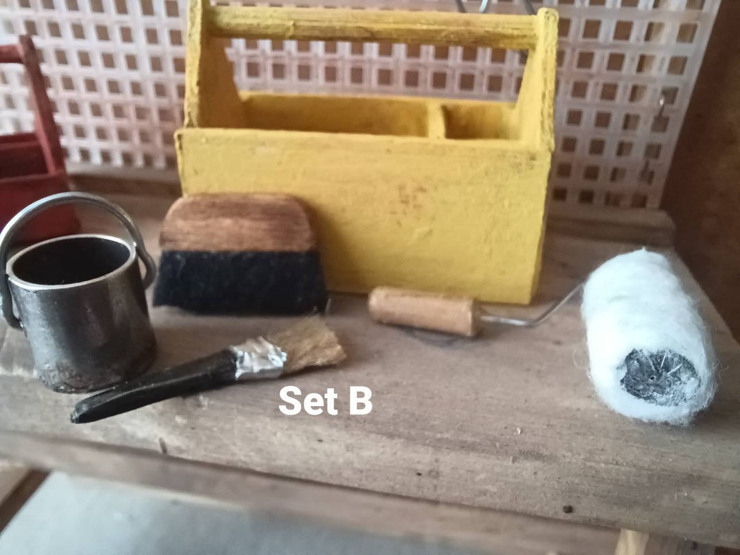 Dollshouse Workshop Tool Caddy 1 12th Scale Yellow - Etsy