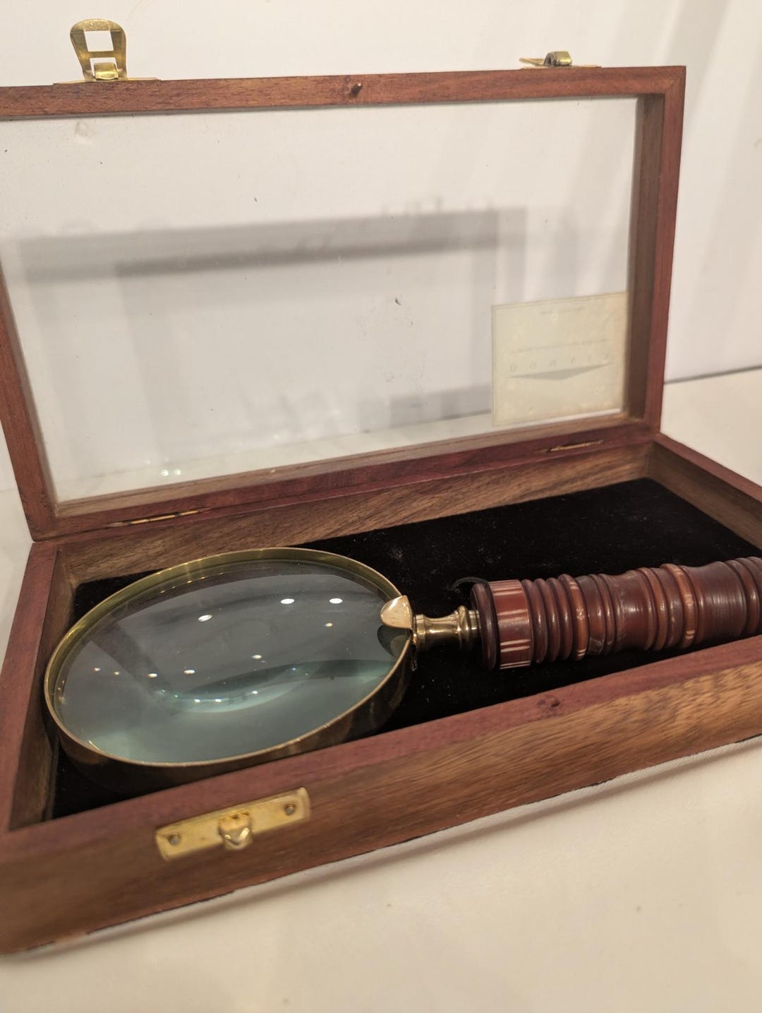Magnifying Glass in Wood Box - Etsy